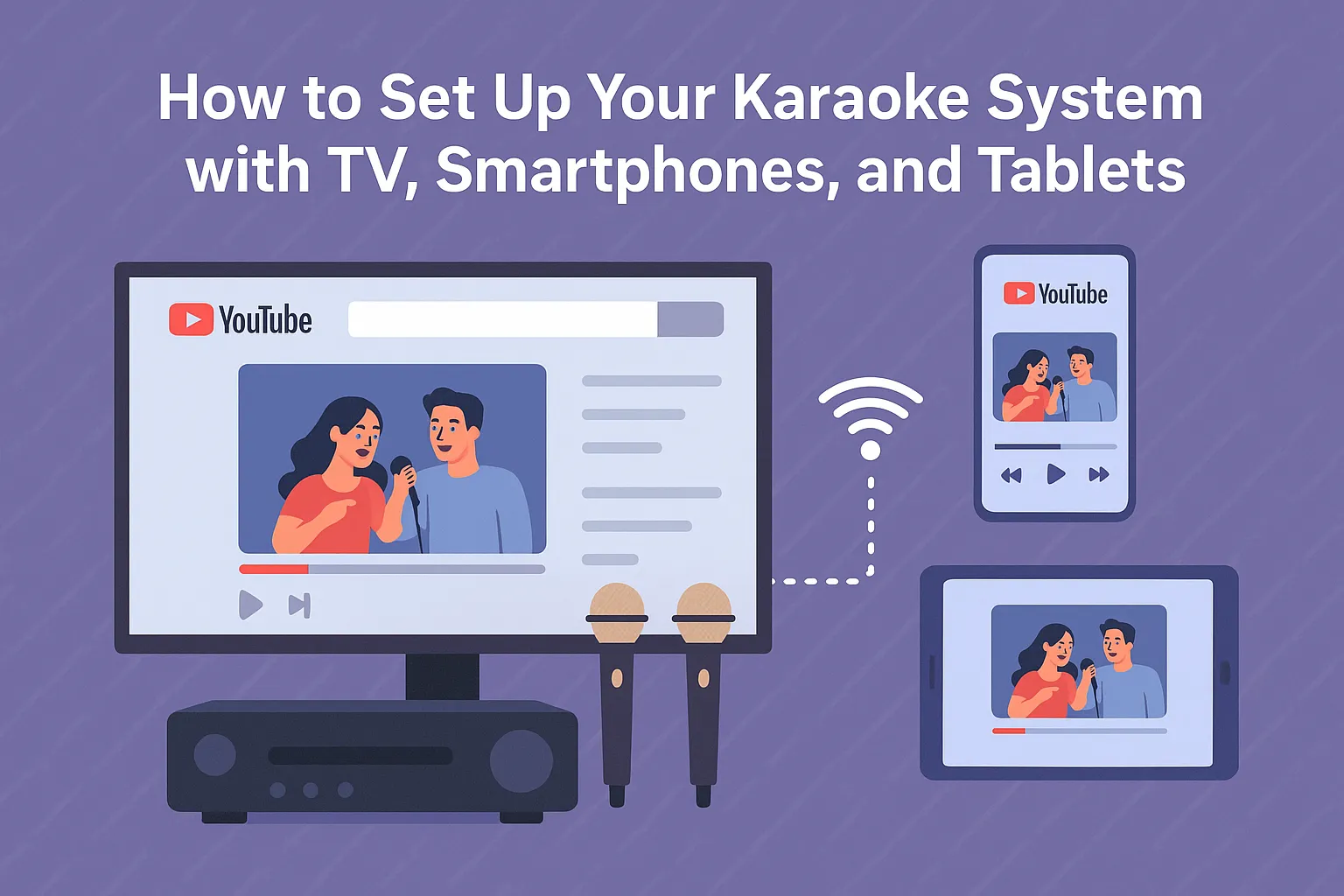 How to Set Up Your Karaoke System with TV, Smartphones, and Tablets ...